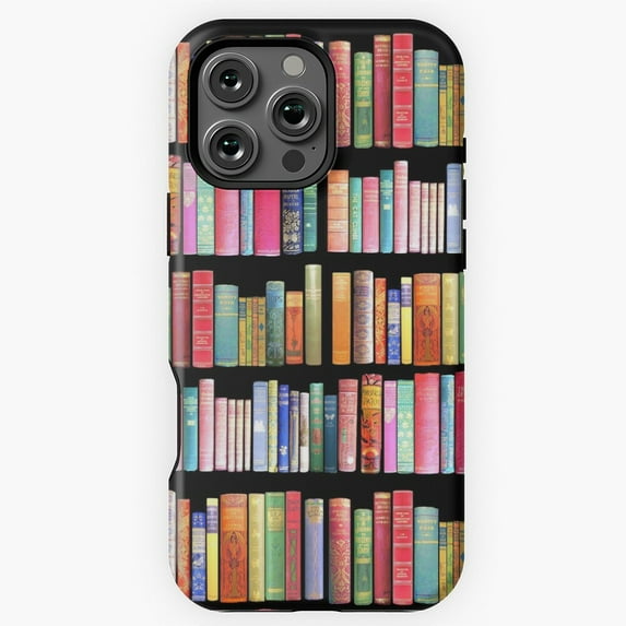 Bookworms Delight Antique Library Graphic iPhone Case 17 16 15 14 13 12 ...