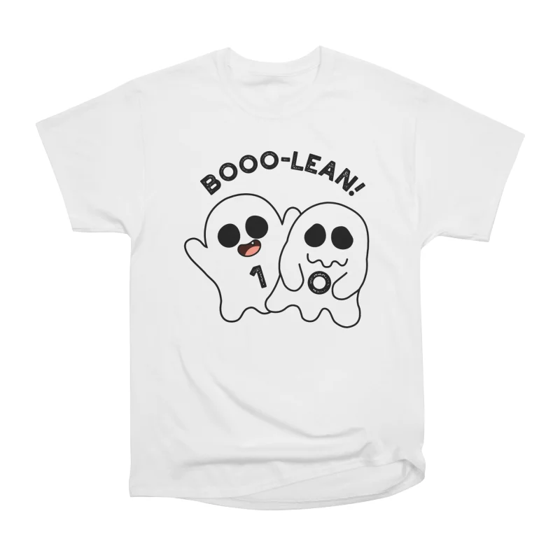 Boolean Funny Computer Ghost Boolean Pun T-Shirt Tee Gift For Him Merch ...