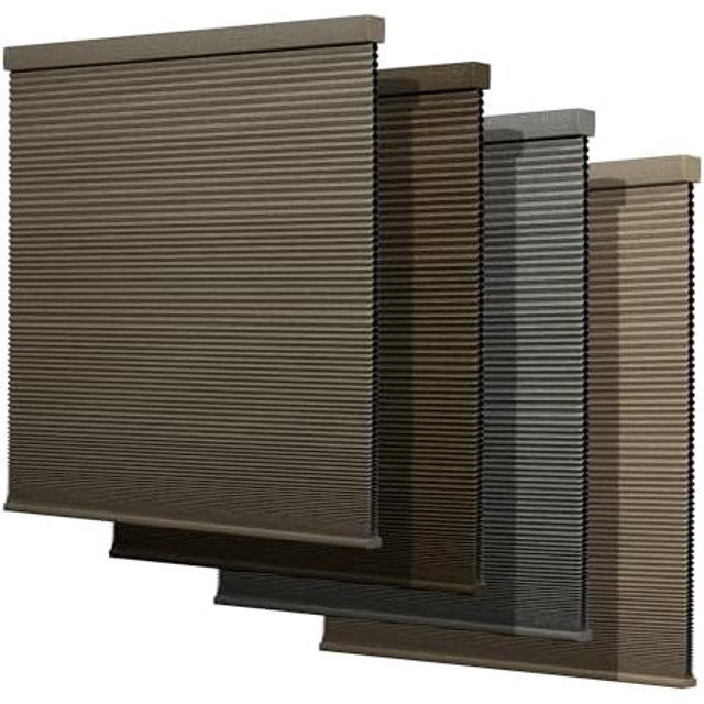 Boolegon Cordless Linen Pattern Cellular Shades Blackout Honeycomb ...