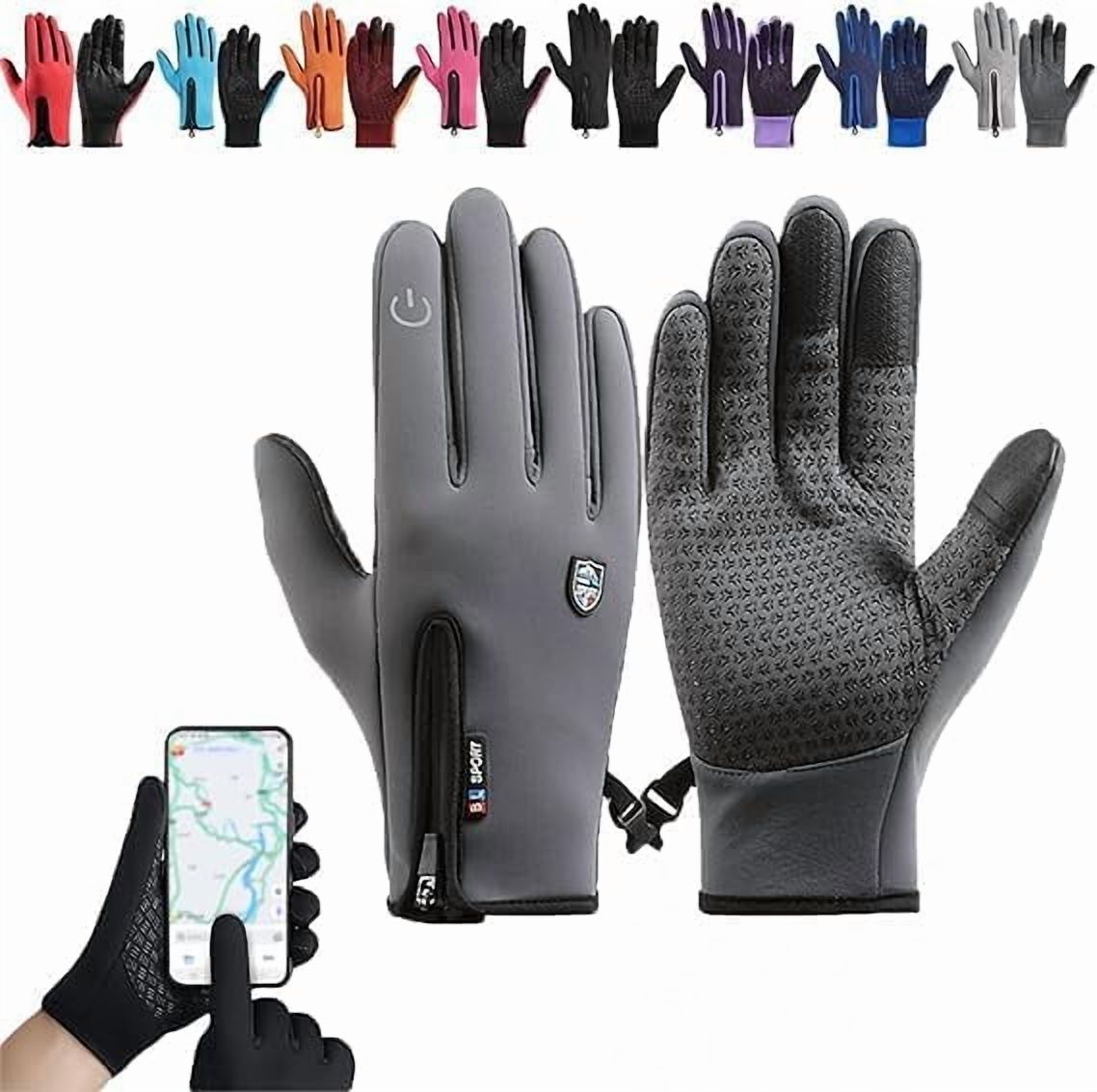 Boolex Sport Gloves, Windproof Warm Gloves for Cold Weather Outdoor ...