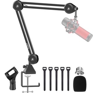 Shure Deluxe Articulating Desktop Mic Boom Stand with 360-Degree ...