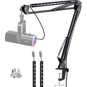 Free Shipping! FIFINE XLR USB Podcast Microphone with Boom Arm, Studio ...