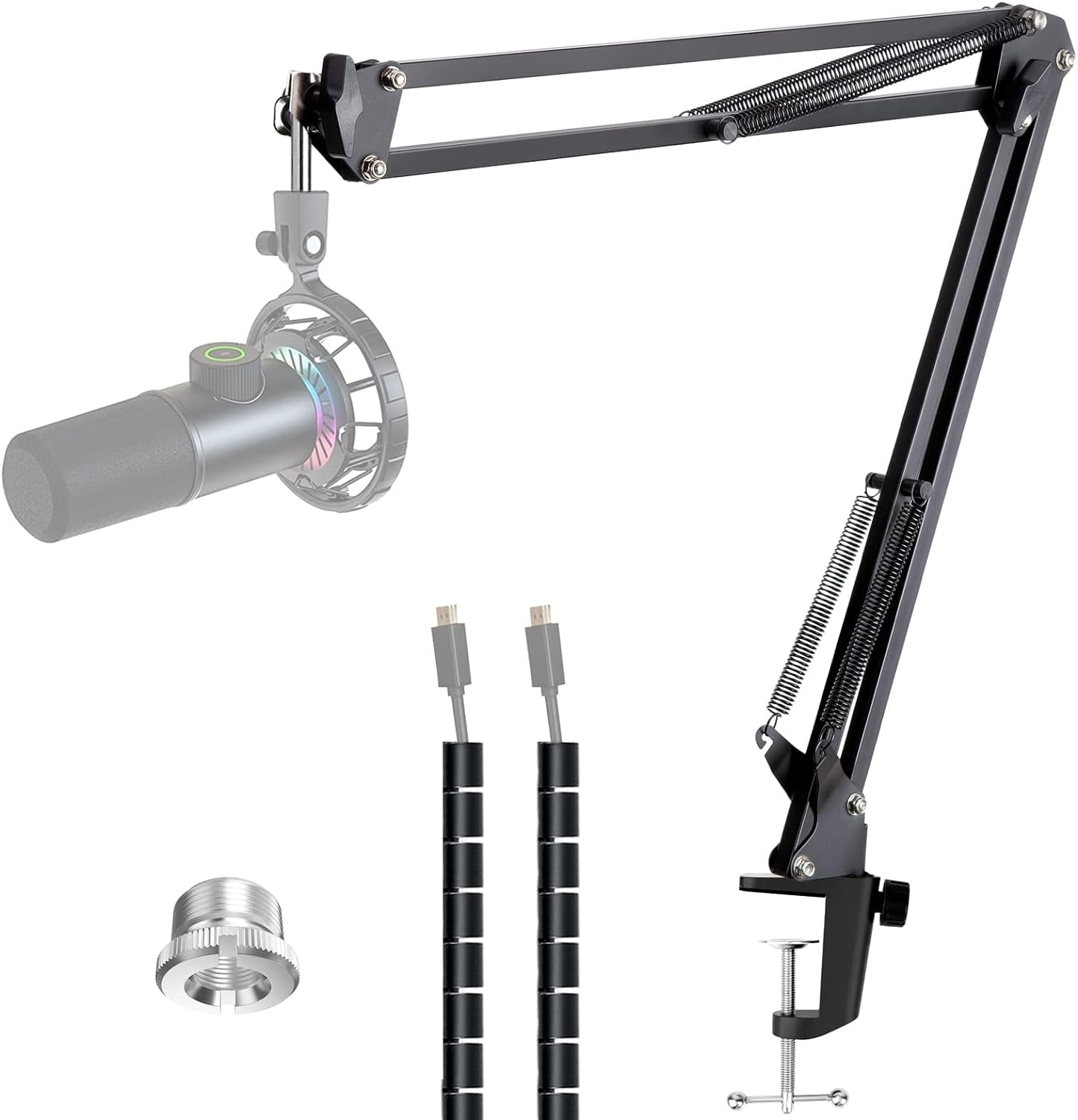 Boom Arm Compatible with Fifine RGB Dynamic Mic (K658), Mic Arm for ...