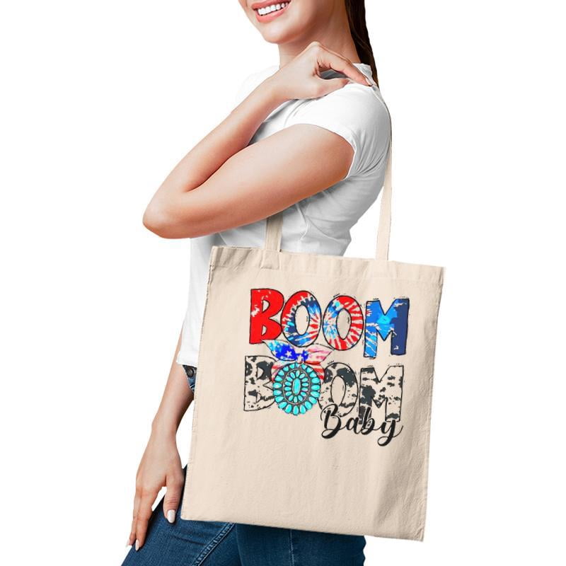 Boom Boom Baby Happy 4Th Of July American Flag Tote Bag - Walmart.com