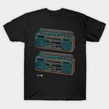 Boom Box 80s Vintage Cassette Player Ghetto Blaster Audio Graphic ...