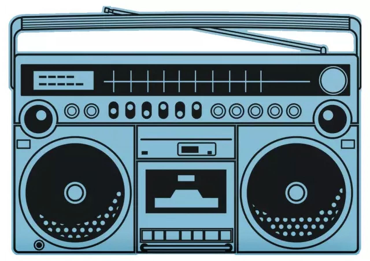Boom Box Sticker Pop Art Phone Decal Water Bottle Stickers Car Decals ...