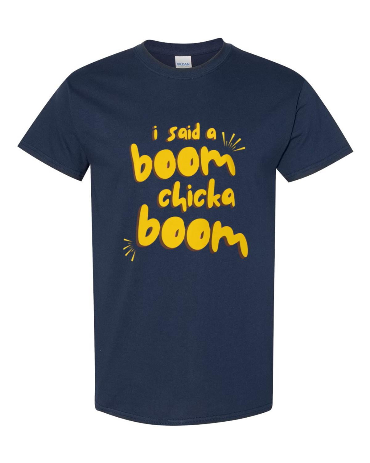 Boom Chicka Boom Women’s Fun Retro Cheer Team Spirit T-Shirt, for men ...