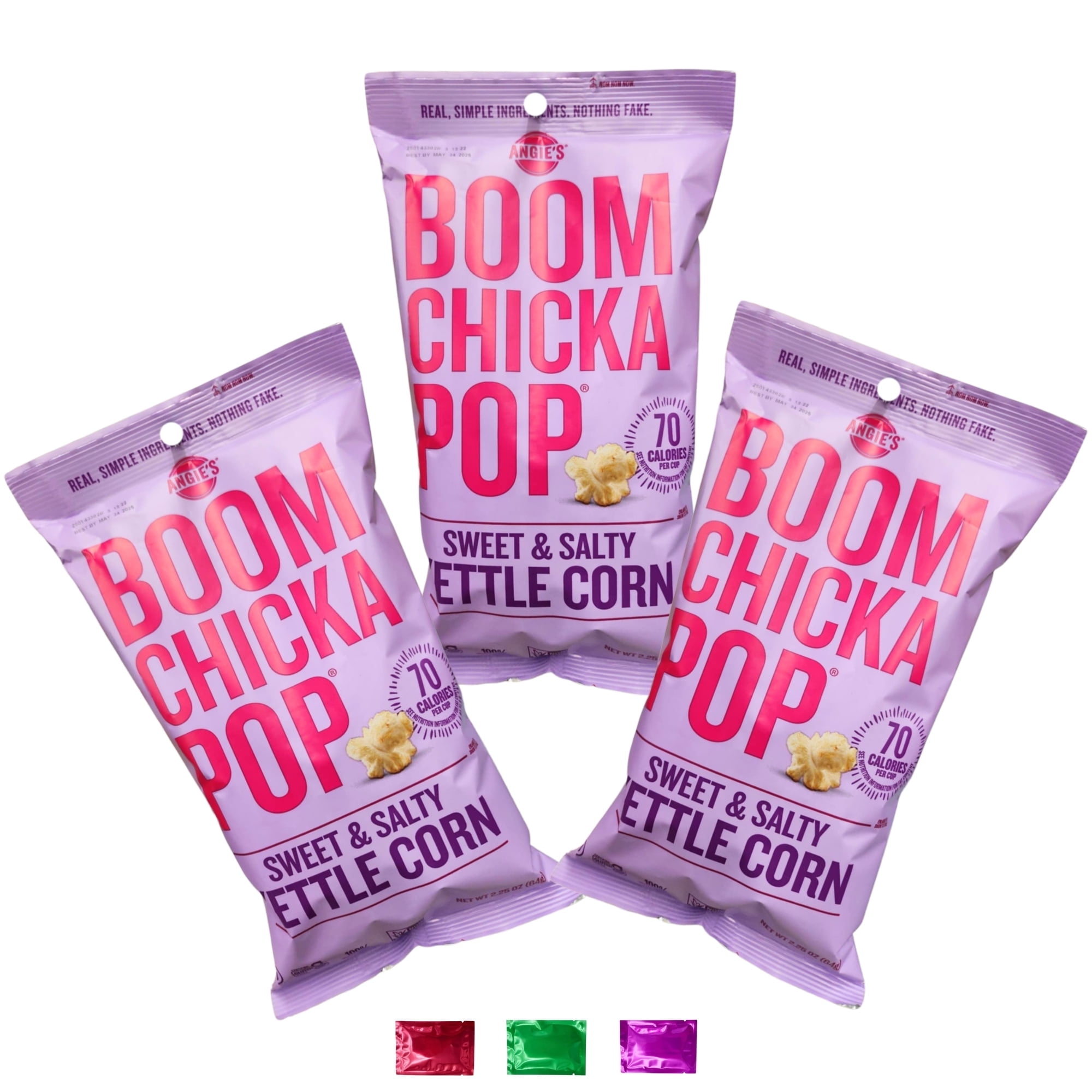 Boom Chicka Pop Sweet and Salty Kettle Corn Popcorn Snacks, Ready-to ...