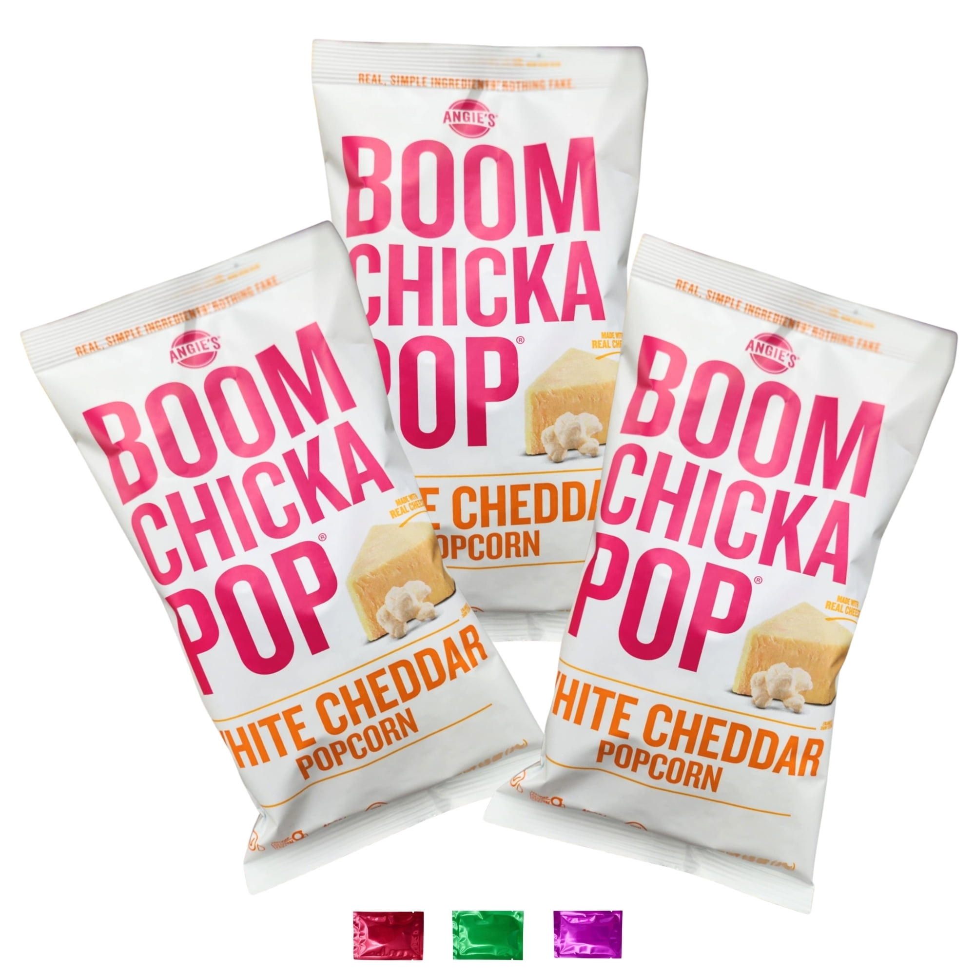 Boom Chicka Pop White Cheddar Popcorn Snacks, Ready to Eat Gluten-Free ...