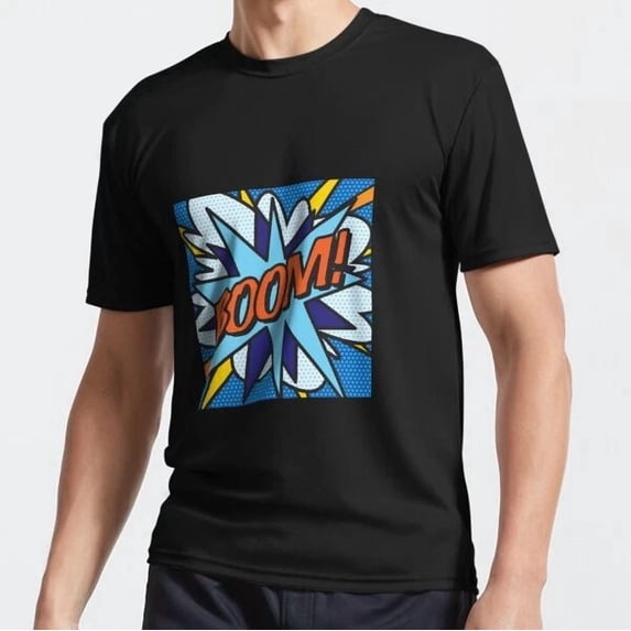Boom Comic Book Pop Art Modern Fun Retro Funny T-Shirt, Unisex T-Shirt ...