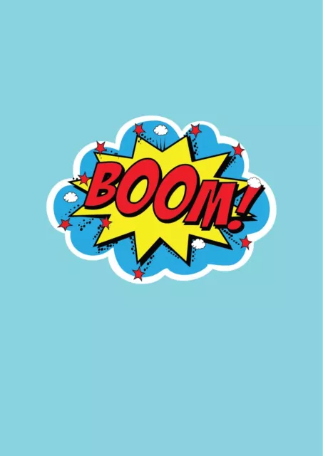 Boom Comic Sounds Sticker Car Laptop Wall Artphone Decal Water Bottle ...