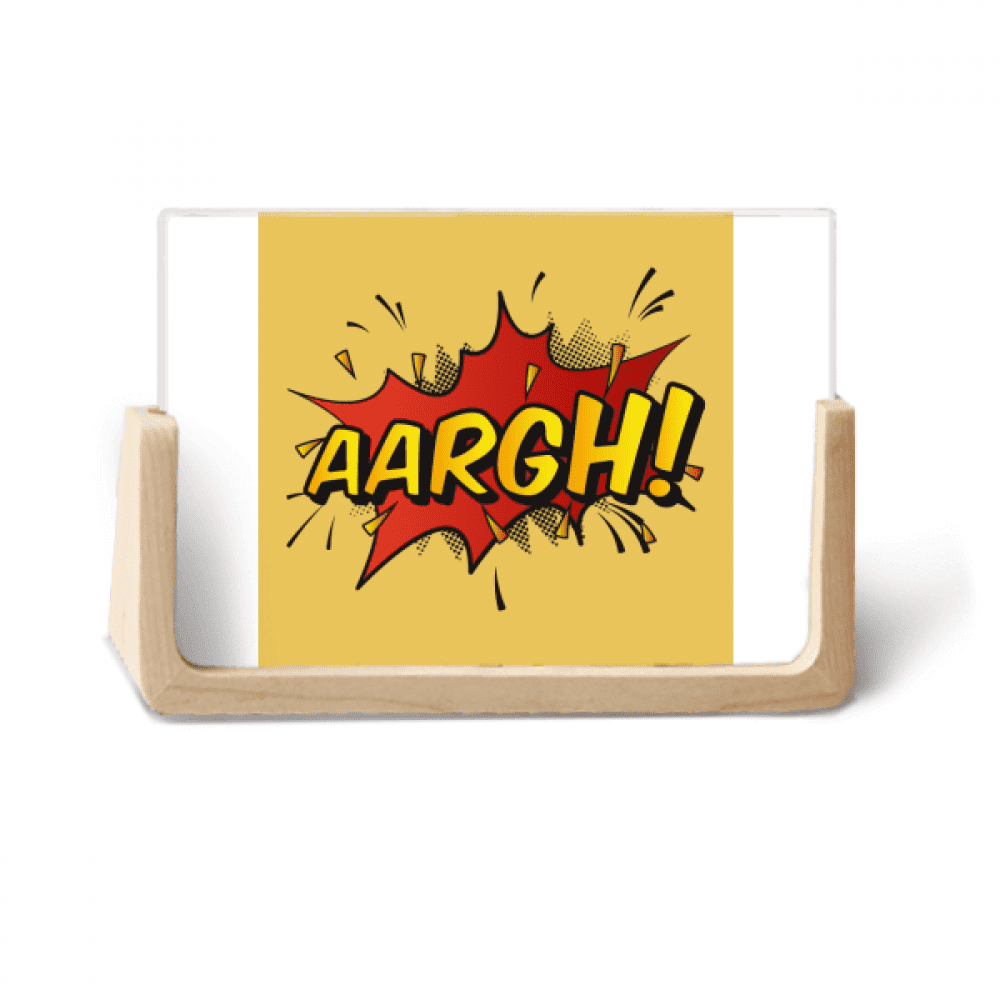 Boom Dialog Spark Exclamation Photo Wooden Photo Frame Tabletop Display ...