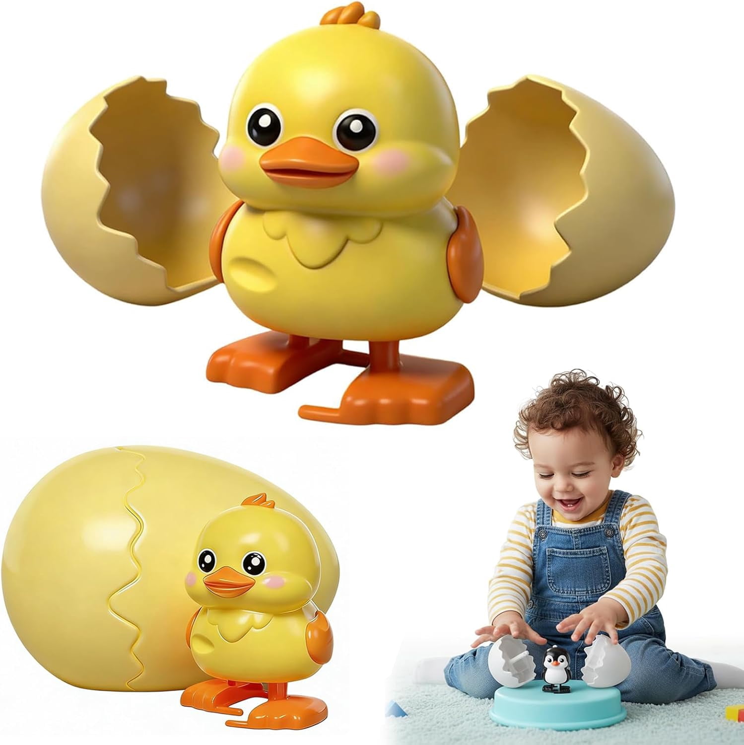 Boom Eggs Wind-Up Surprise Eggs Toys, Hatching Walking Animal Figures ...