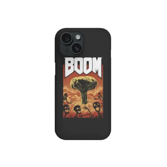 Boom Funny Skeleton Explosion Comic Phone Case for iPhone 16 15 14 13 ...
