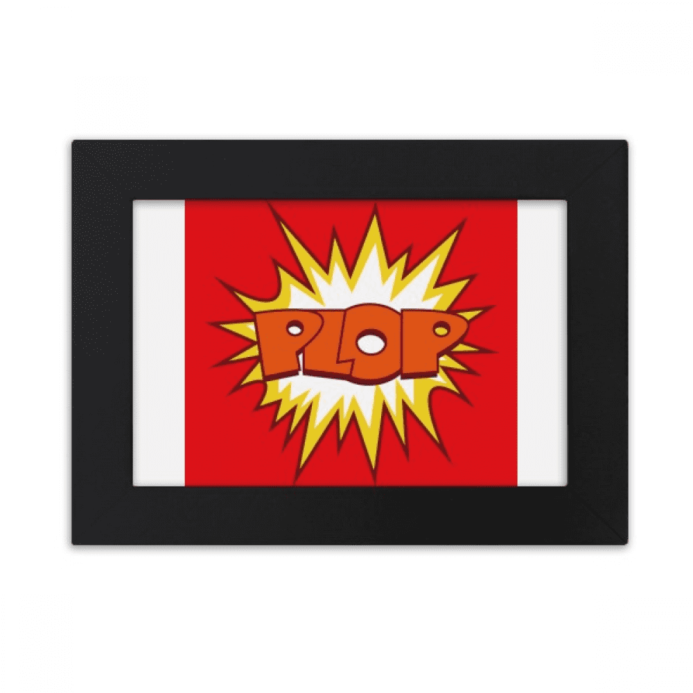 Boom Red Plop Art Deco Fashion Desktop Photo Frame Ornaments Picture ...