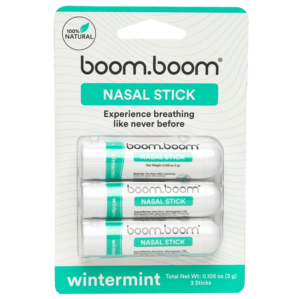 BoomBoom Nasal Stick (3 Pack) | Enhances Breathing + Boosts Focus ...