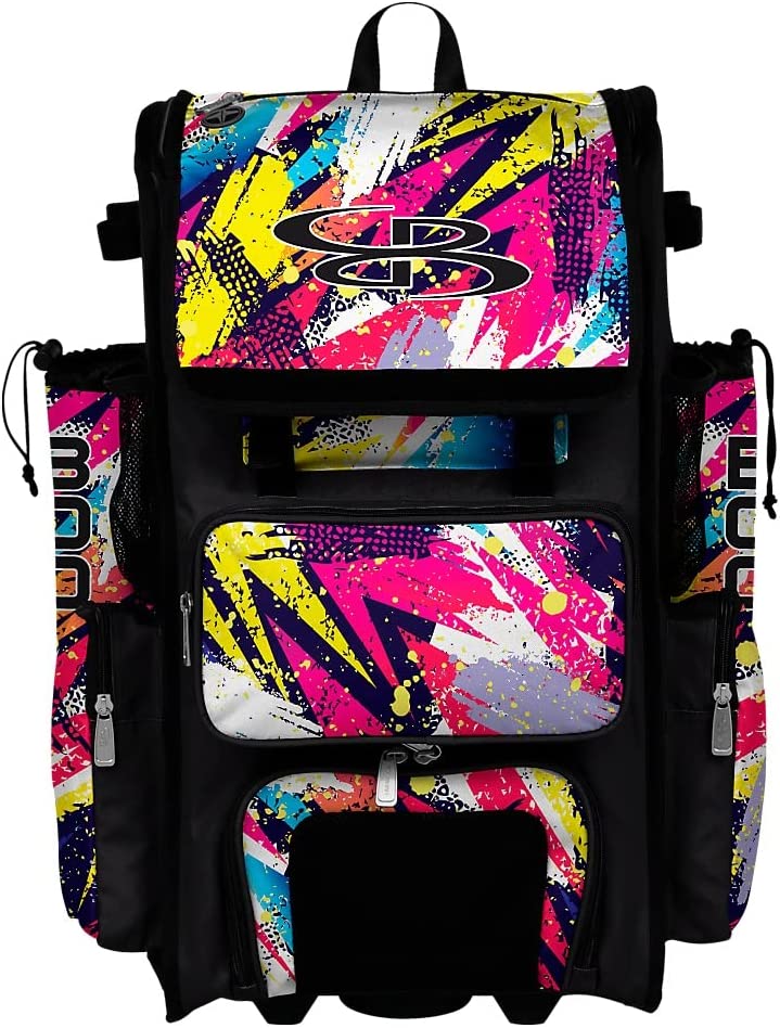 Boombah Rolling Superpack 2.0 Baseball/Softball Gear Bag - 23-1/2" x 13 ...
