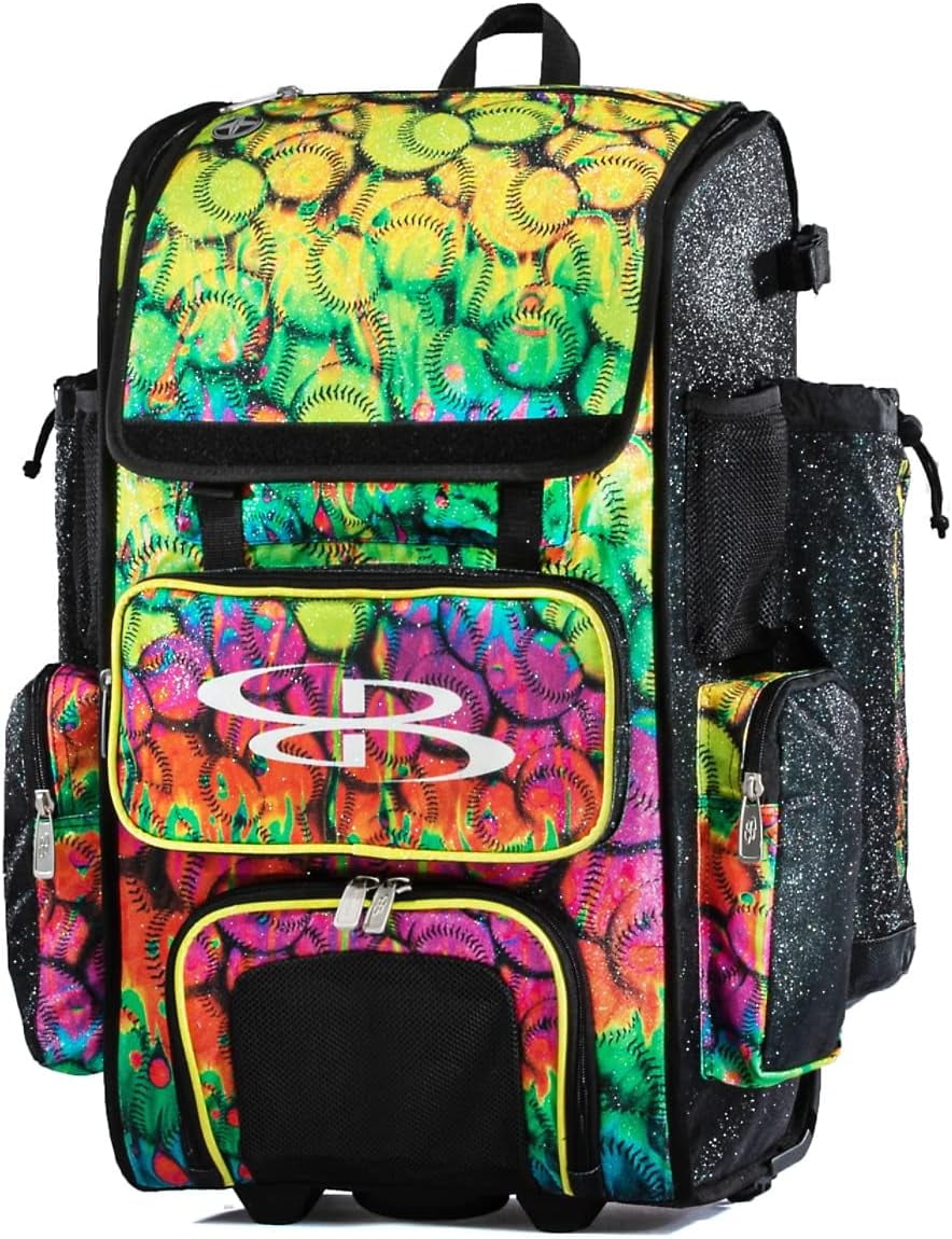 Boombah Rolling Superpack 2.0 Baseball/Softball Gear Bag - 23-1/2" x 13 ...