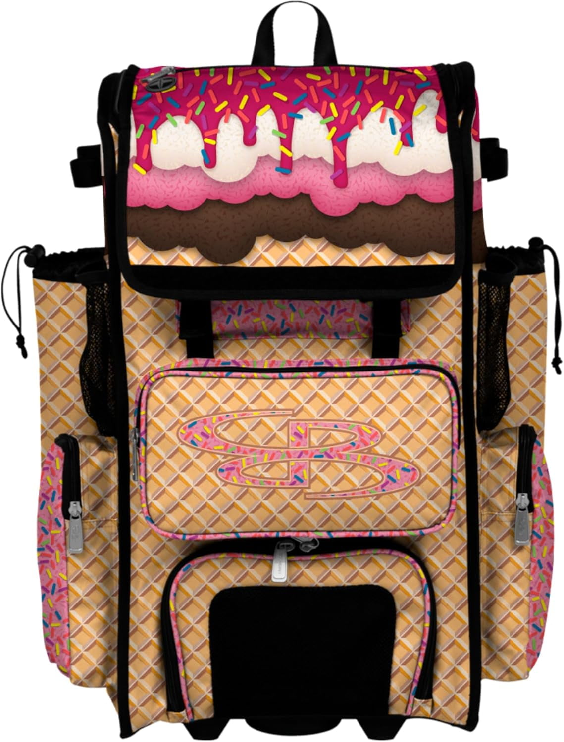 Boombah Rolling Superpack Baseball/Softball Gear Bag - Telescopic ...