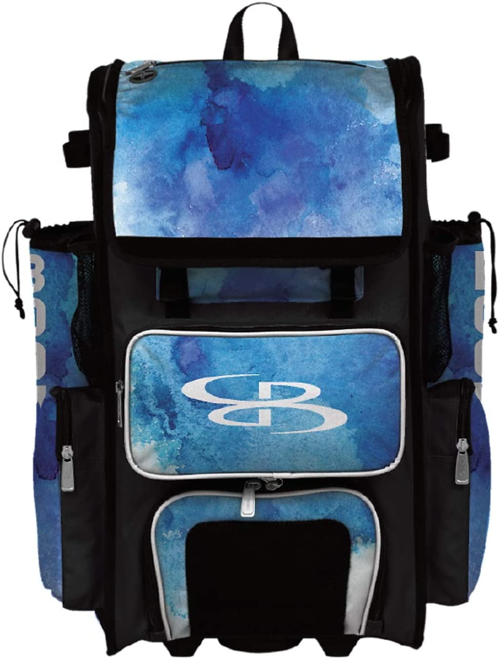 Boombah Superpack Hybrid Rolling Bat Bag - Solace Bat Pack White/Black ...