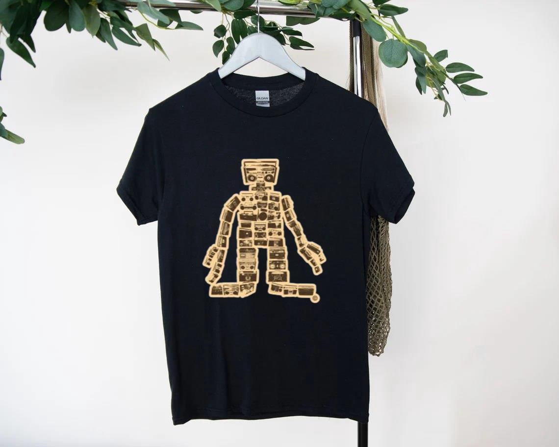Boombastic Giant Hip-Hop Robot Boombox Monster Art T-Shirt, for men ...