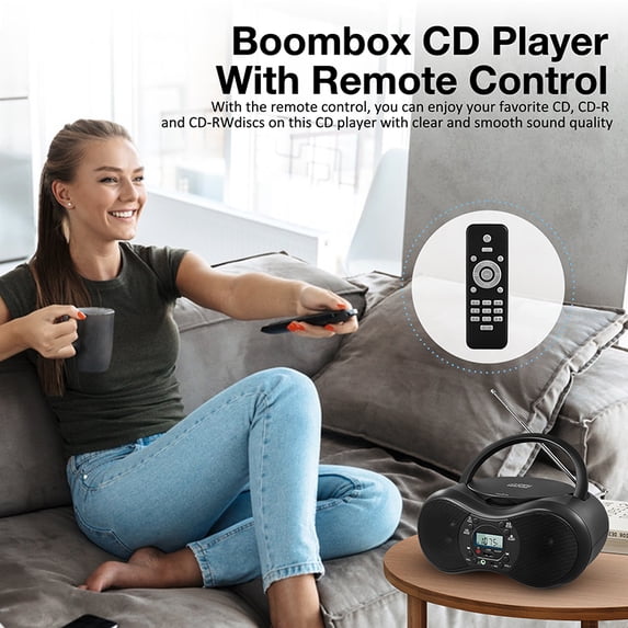 Boombox CD Cassette Player Combo with Stereo Sound,support Bluetooth,AM ...