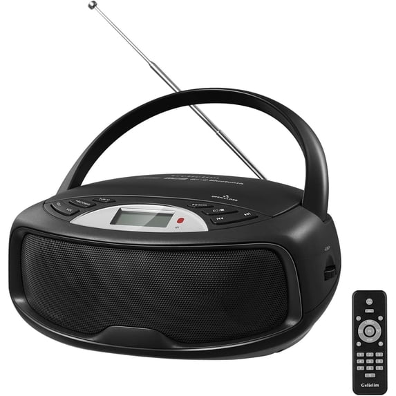 Boombox CD Player with Bluetooth AM/FM Radio with Speakers, Support ...
