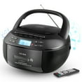 Boombox Cassette CD Player Combo with Bluetooth, AM/FM Radio, Remote ...