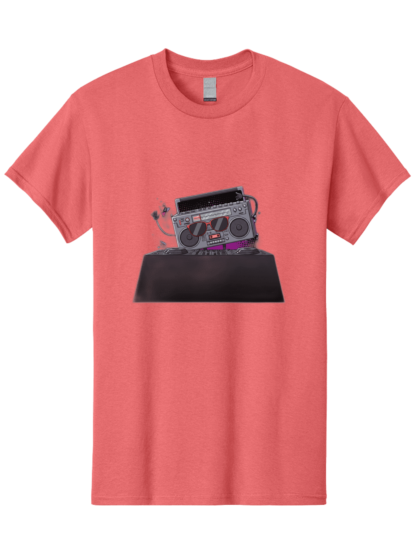 Boombox-Dj-Setup Mens Graphic Tee, 100% Cotton, Casual Summer Wear ...