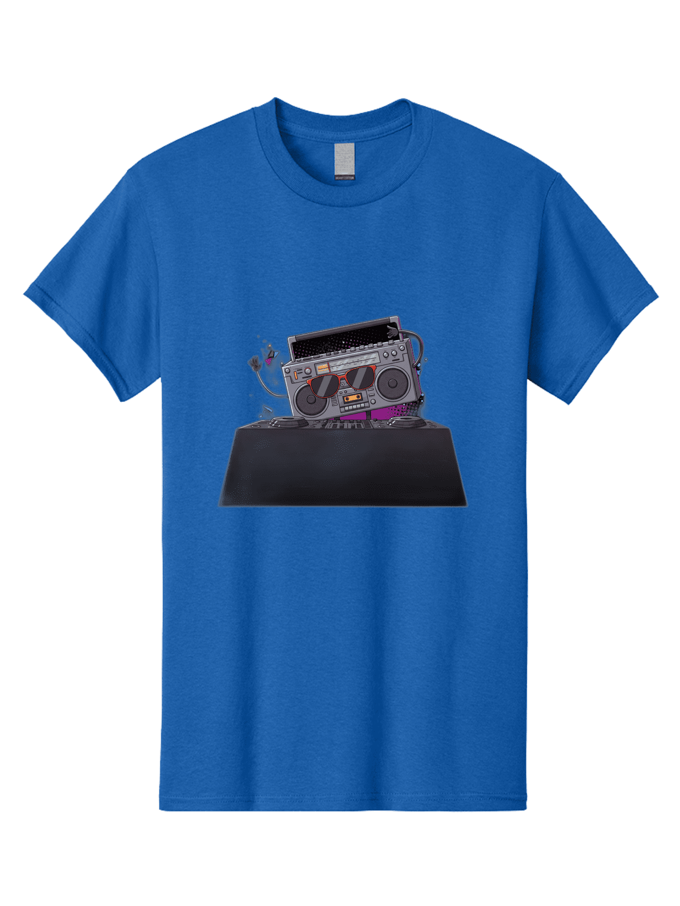 Boombox-Dj-Setup Mens Graphic Tee, 100% Cotton, Casual Summer Wear ...