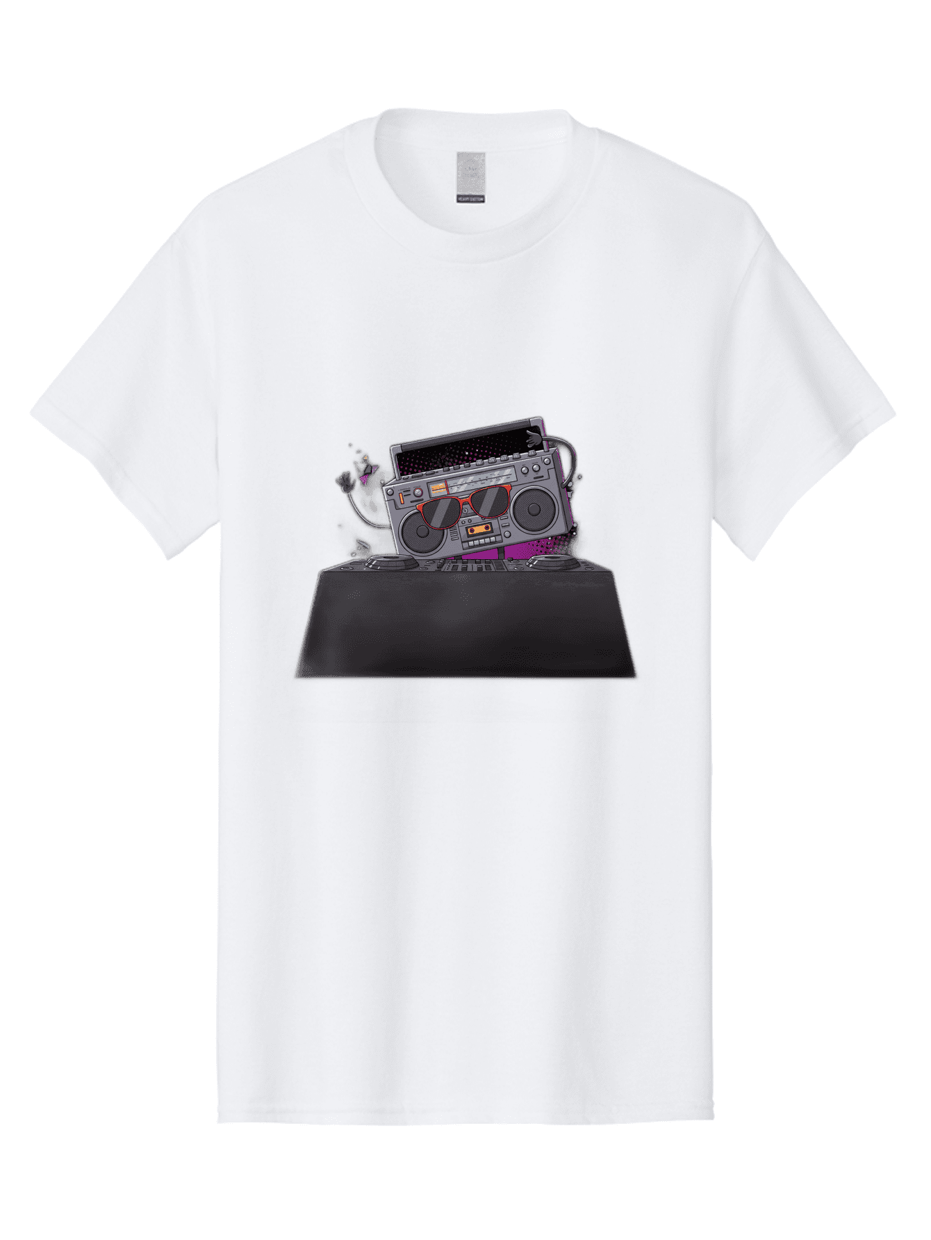 Boombox-Dj-Setup Mens Graphic Tee, 100% Cotton, Casual Summer Wear ...