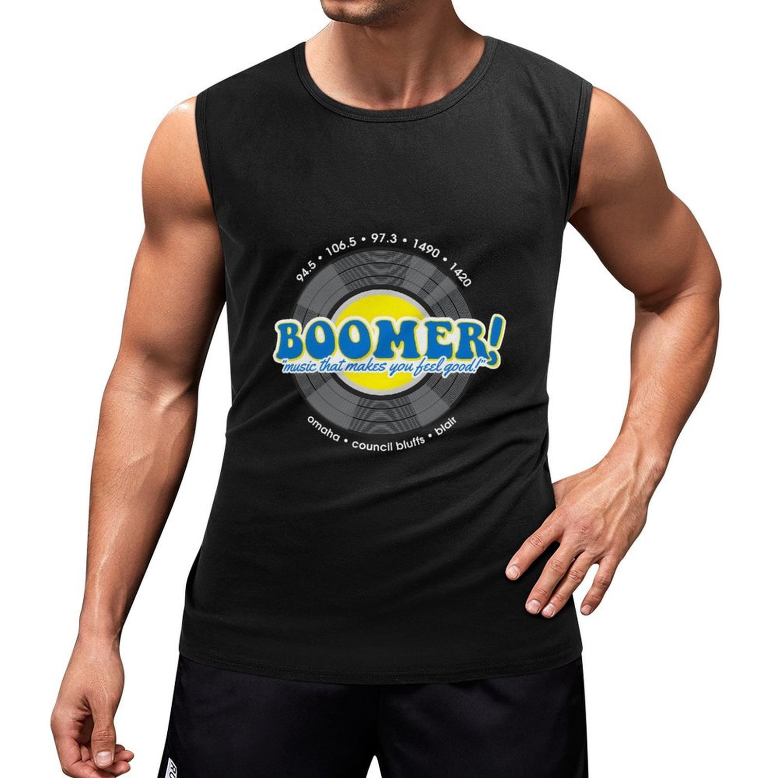 Boomer Men'S Muscle T-Shirt, Sleeveless, Muscle Tank Tee Top M ...