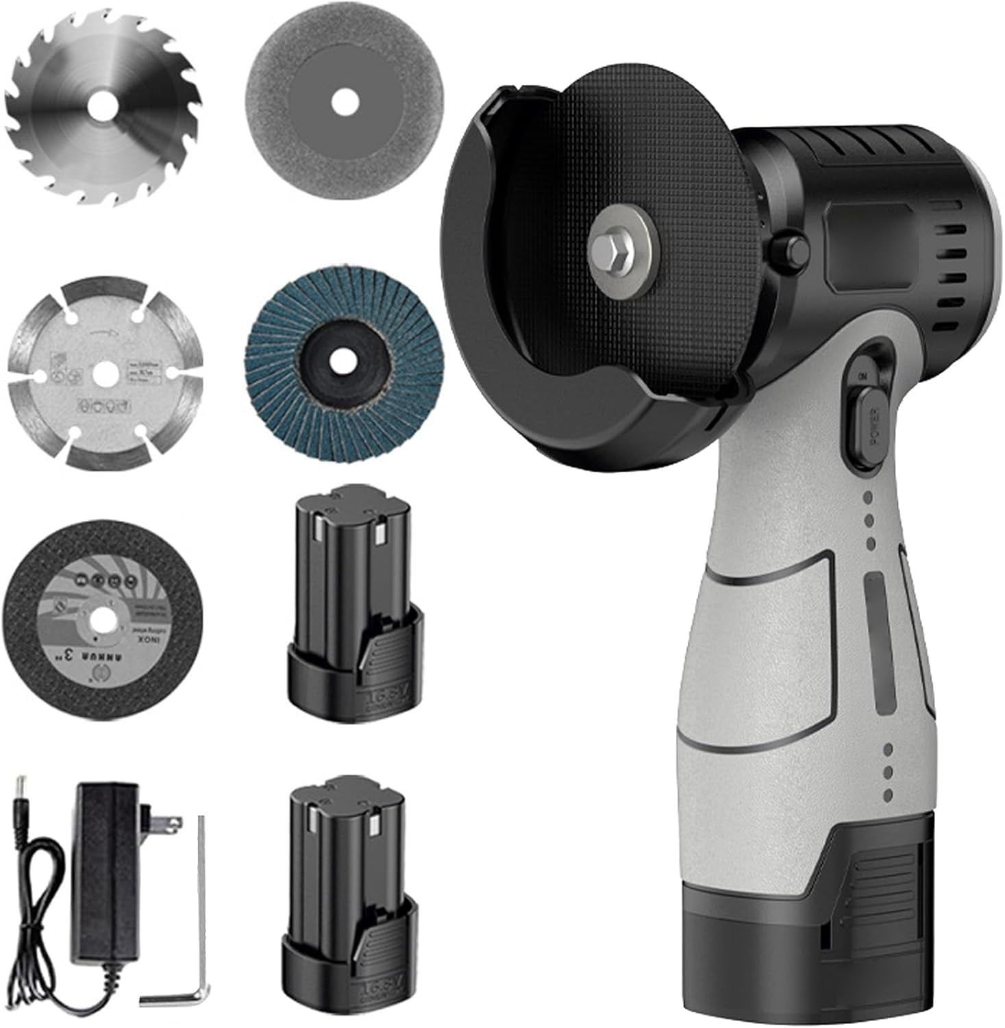 Boomforing Mini Angle Grinder with Cutting Disc, 15,000 Rpm Cordless ...