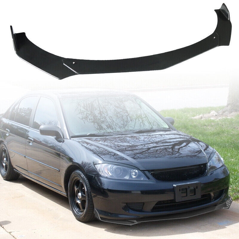 Booming up For Honda Civic Sedan Coupe Front Bumper Chin Lip Spoiler ...