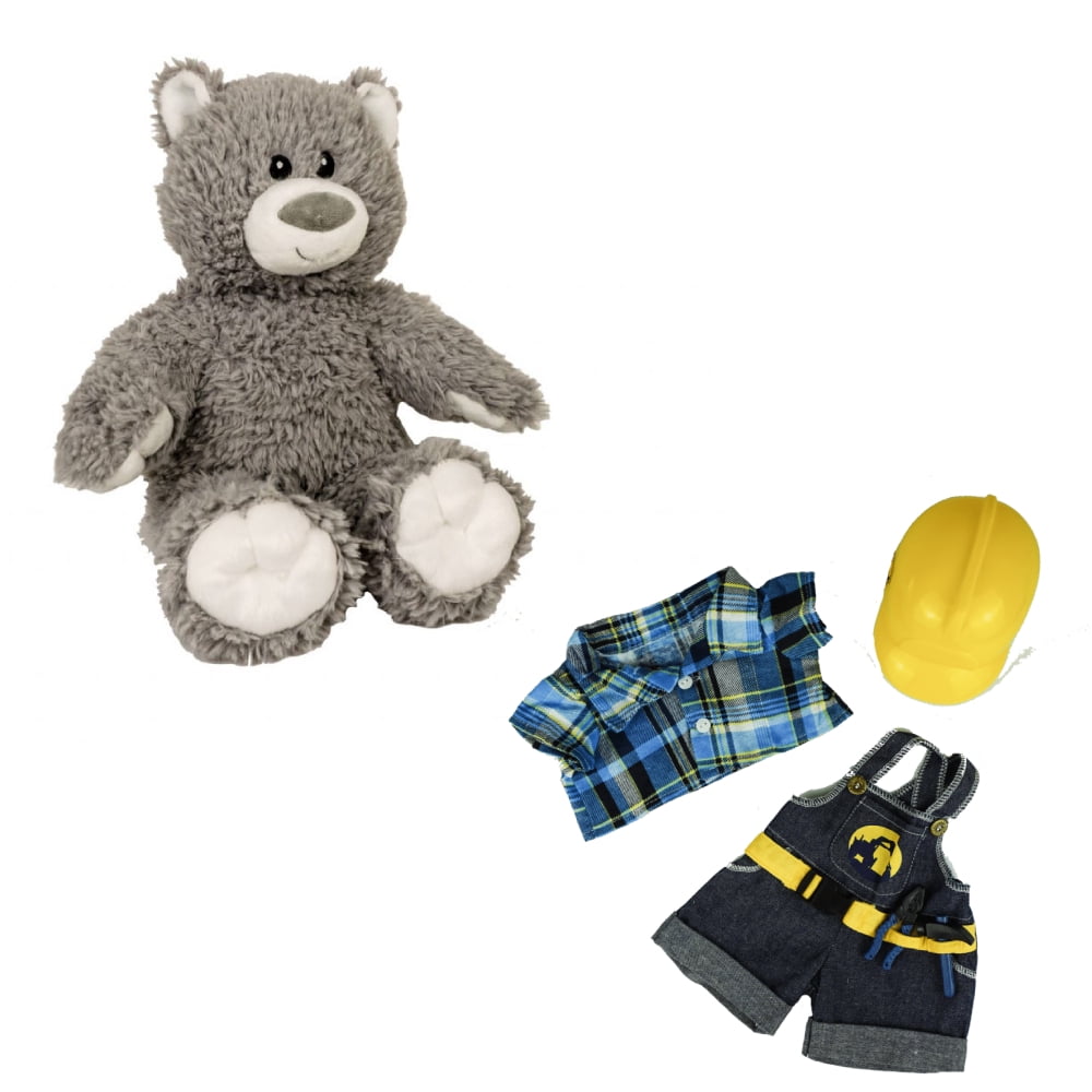 Boon Bear 16 Inch Eco-Friendly Stuffed Animal with Construction Worker ...