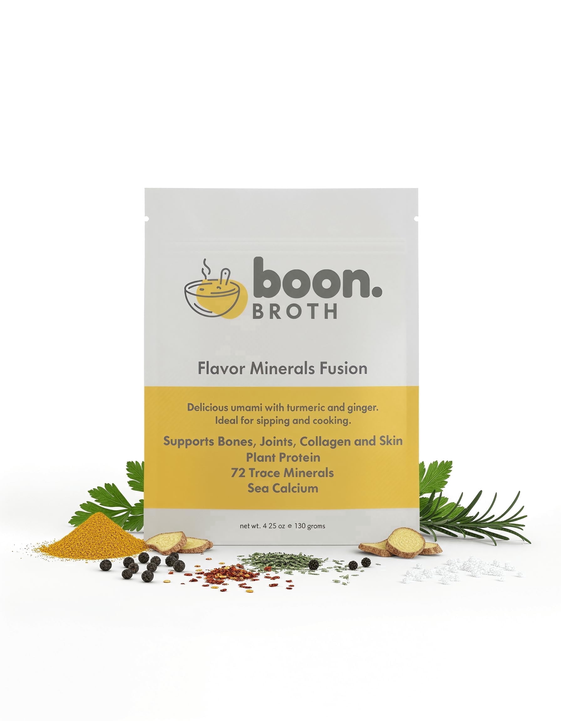 Boon Broth Protein Minerals 10 Servings – Nutrient-Rich Soup Powder for ...