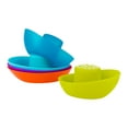Boon Fleet Colorful Stacking Boats Bath Toys For Toddlers With Drain Holes, 5 Pack - Walmart.com