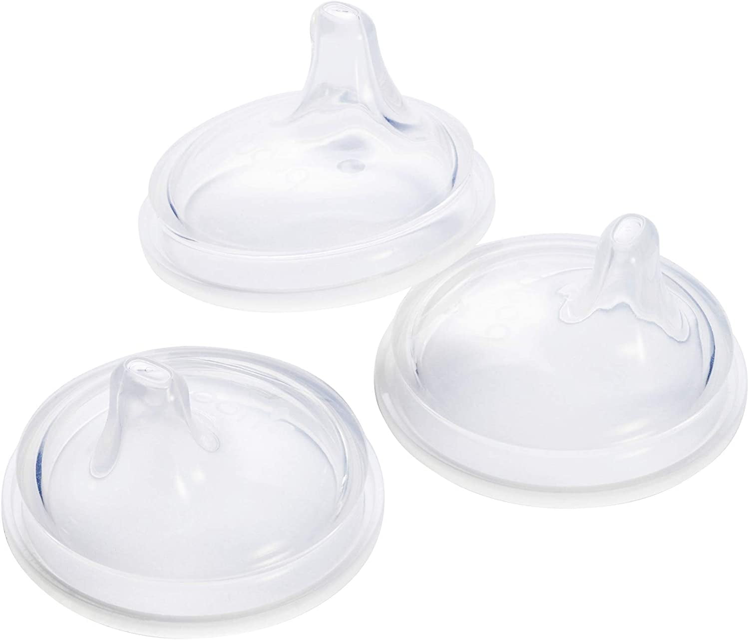 Boon NURSH Silicone Baby Bottle Training Sippy Lid 3pk - Walmart.com