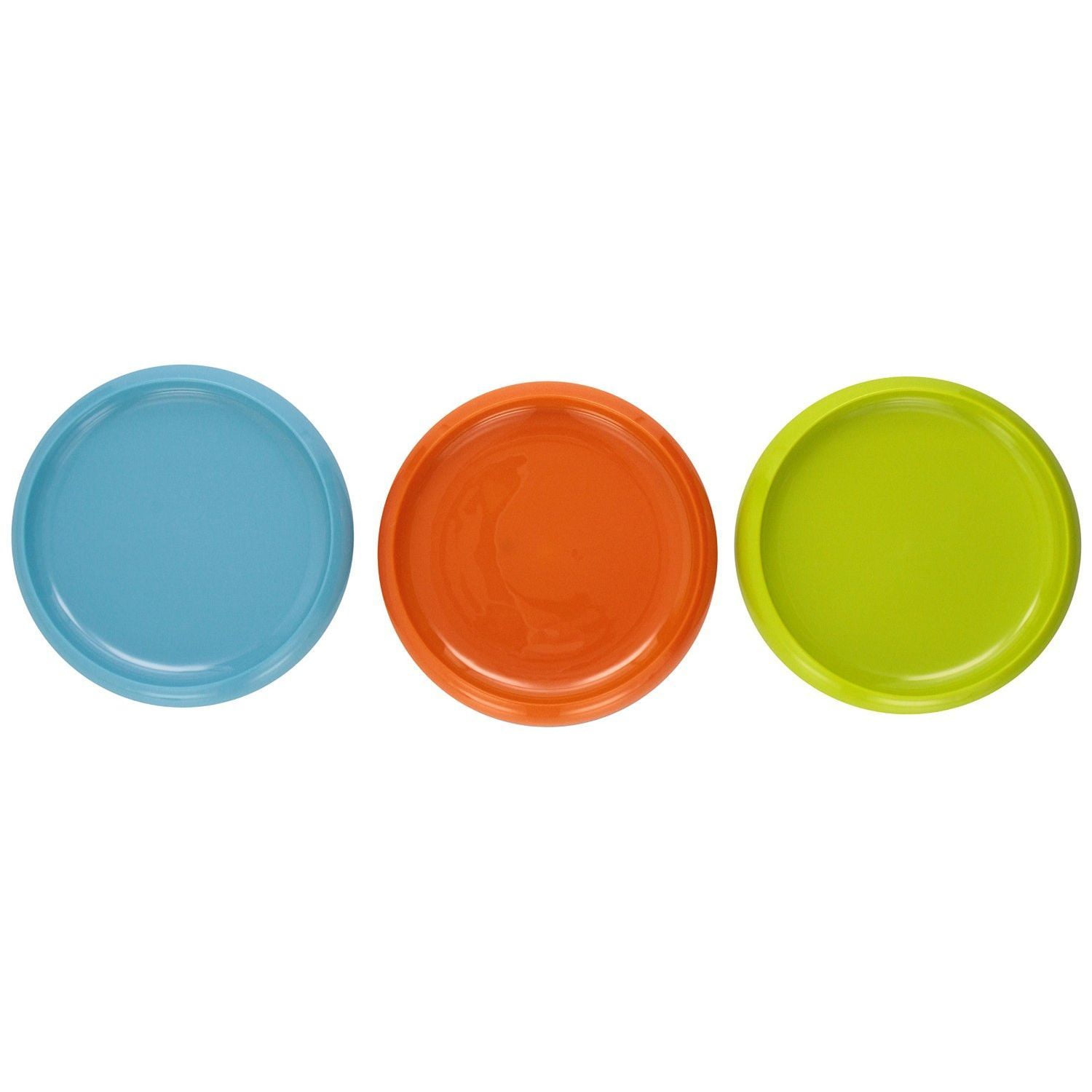Boon Plate Edgeless Nonskid Plate Baby Plate Blue Orange & Green 3 Pk ...
