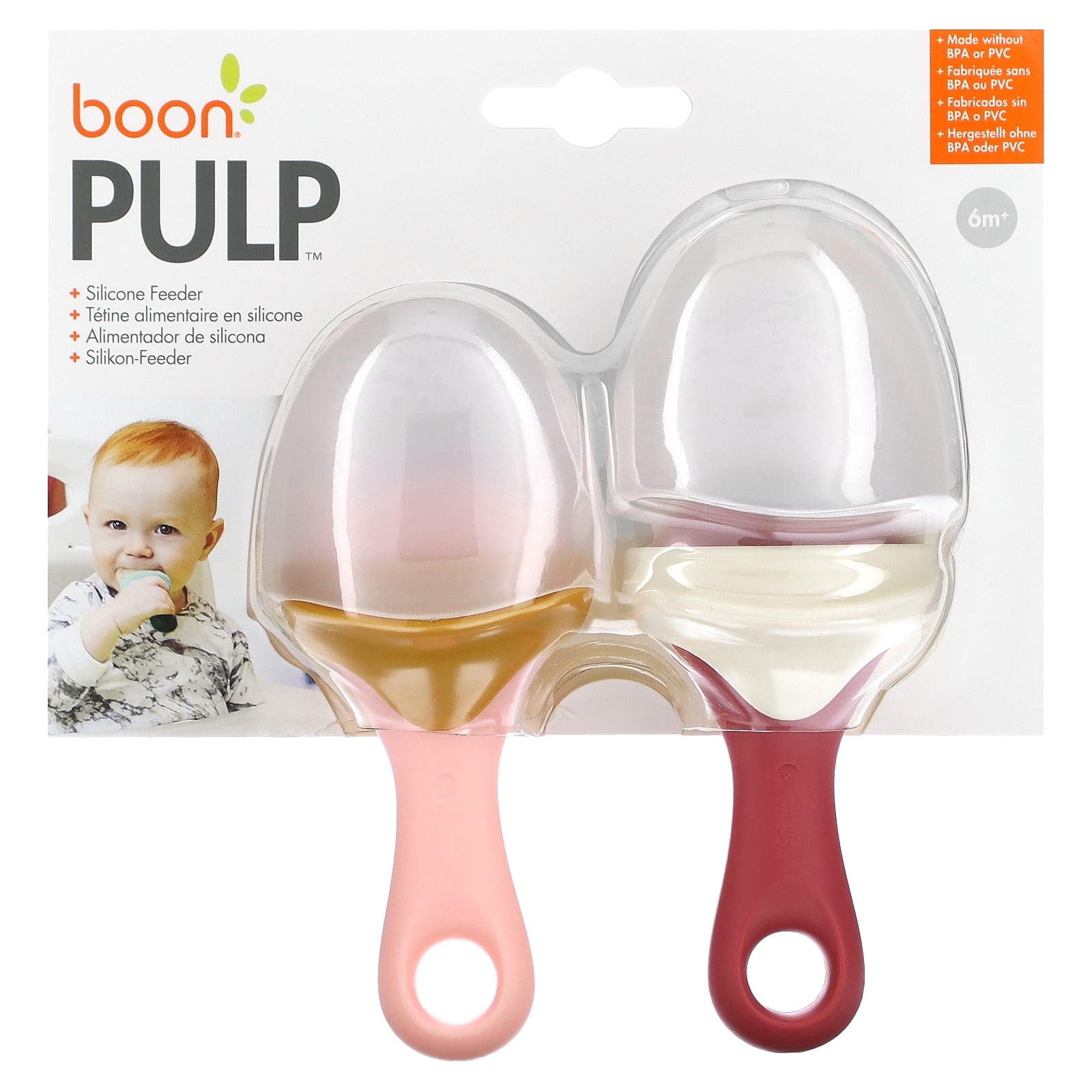 Boon Pulp, Silicone Feeder, 6 Months +, 2 Feeders - Walmart.com