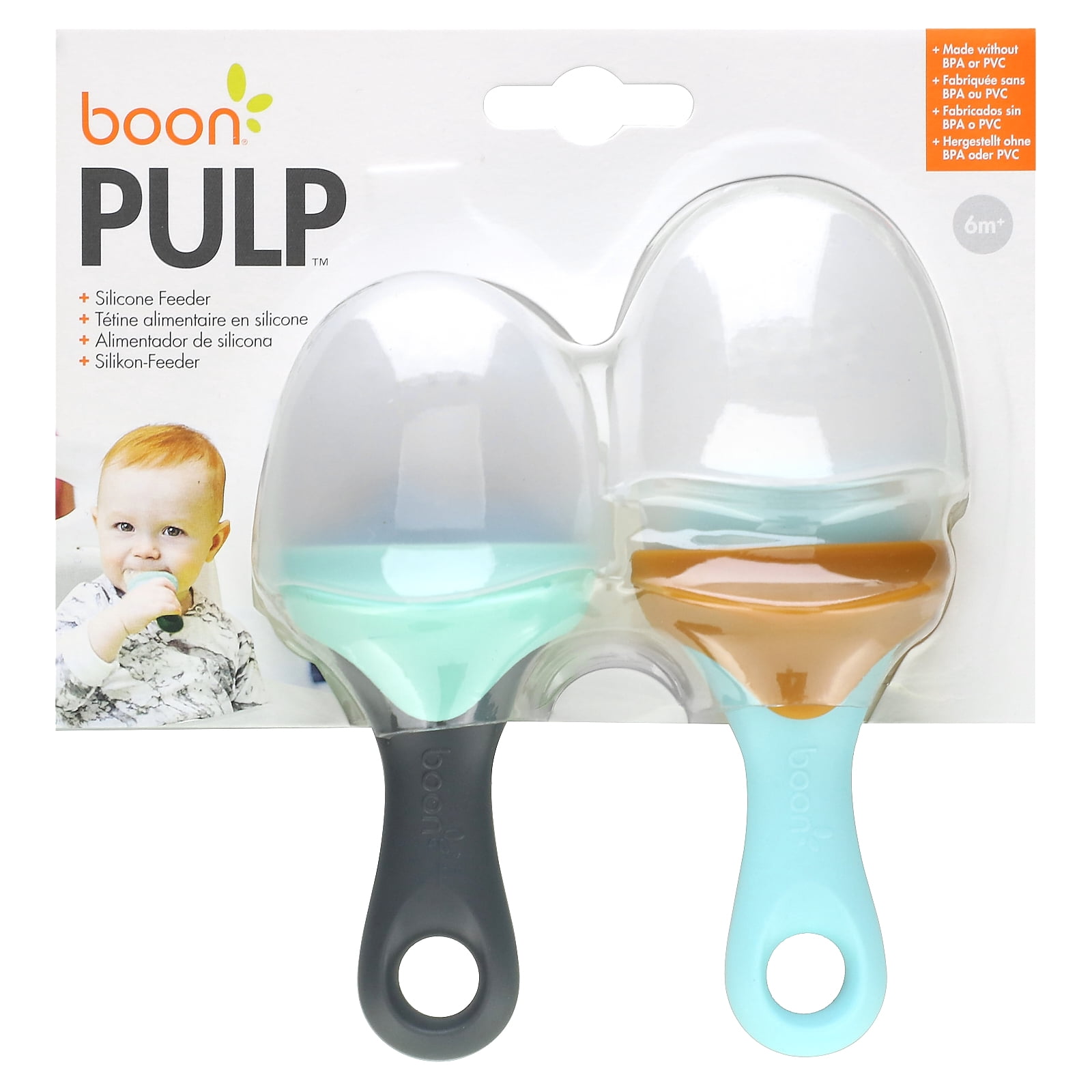 Boon Pulp Silicone Baby Fruit Feeder - Soft Feeding Set - Baby Led ...