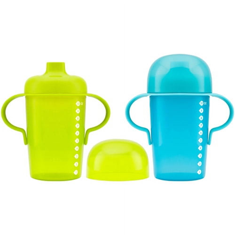 Boon Sip Firm Spout Sippy Cup - 10oz Blue / Green (2pk) - Walmart.com