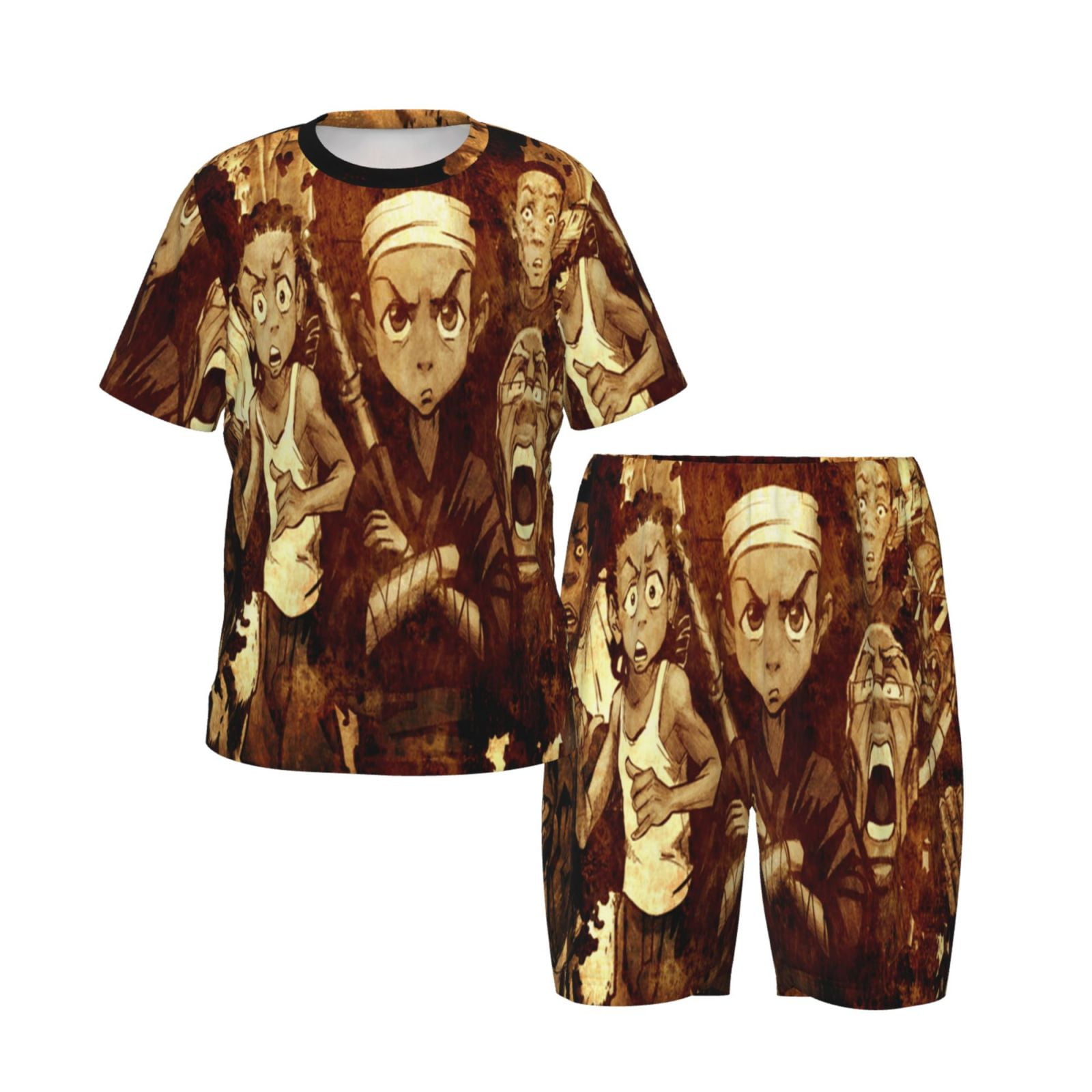 Boondock T Shirts Set Cute Short Sleeve Pajamas Set Cartoon Shorts Set ...