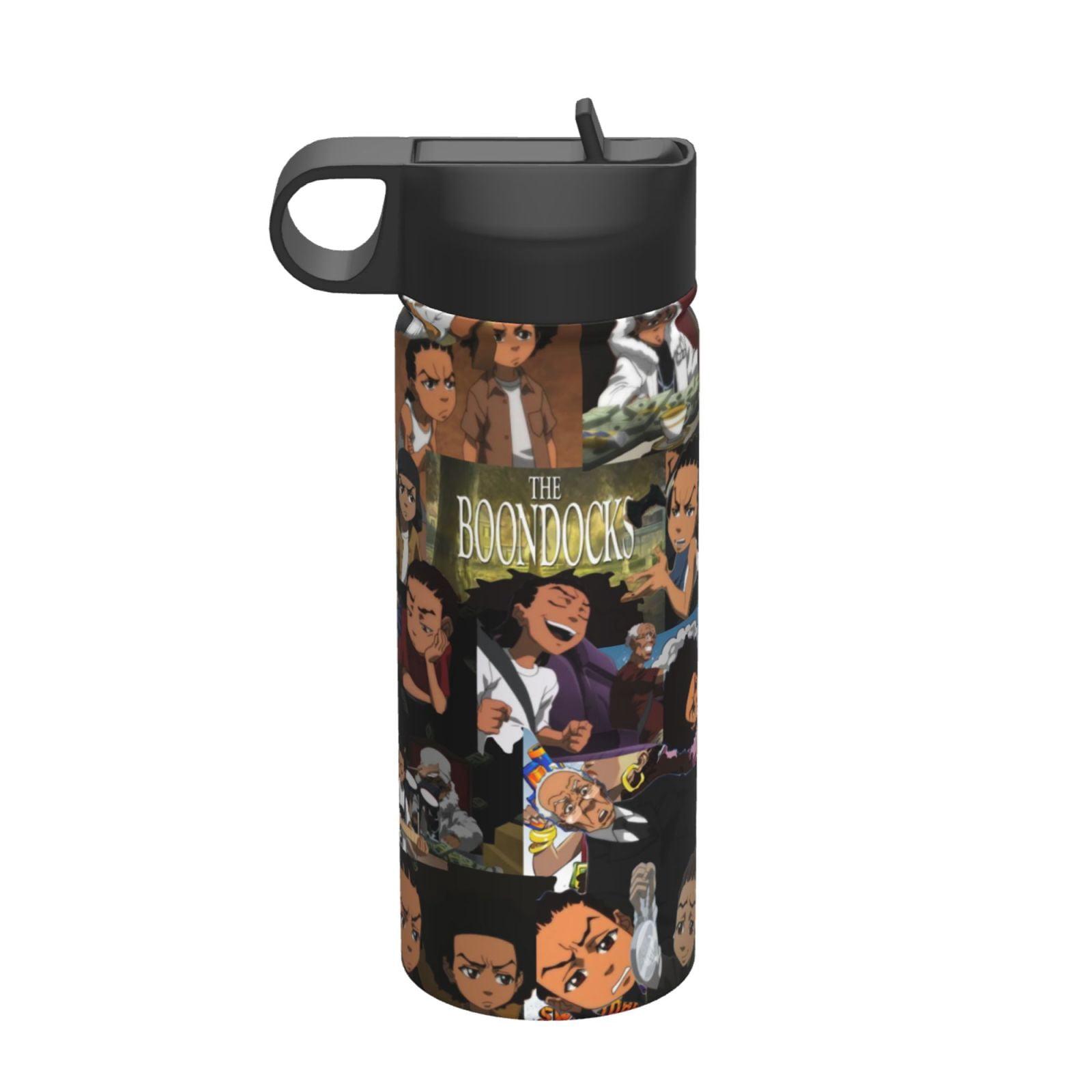 Boondocks 18oz Insulated Water Bottle, Cartoon Stainless Steel Sports ...