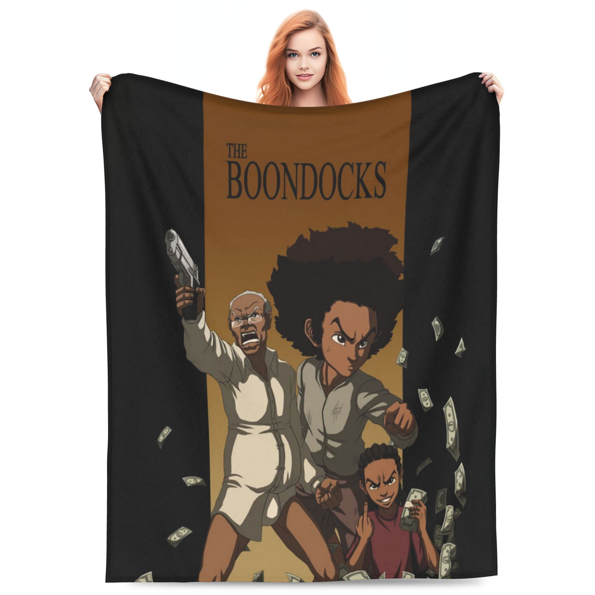 Boondocks Bed Blanket 3D Printed Throw Blanket Lightweight Super Soft ...