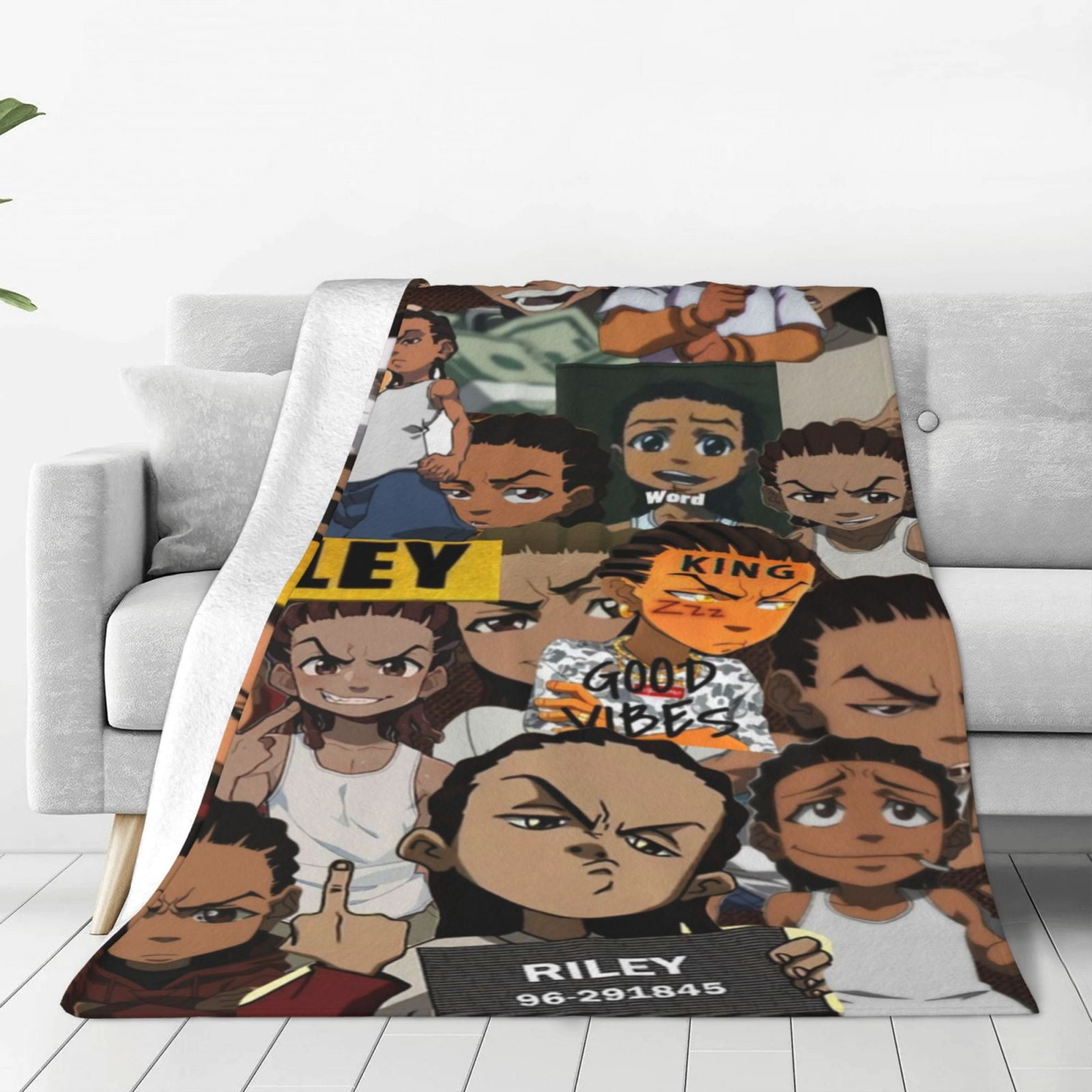 Boondocks Blanket Cute Character All Season Warm Fuzzy Plush Throw ...