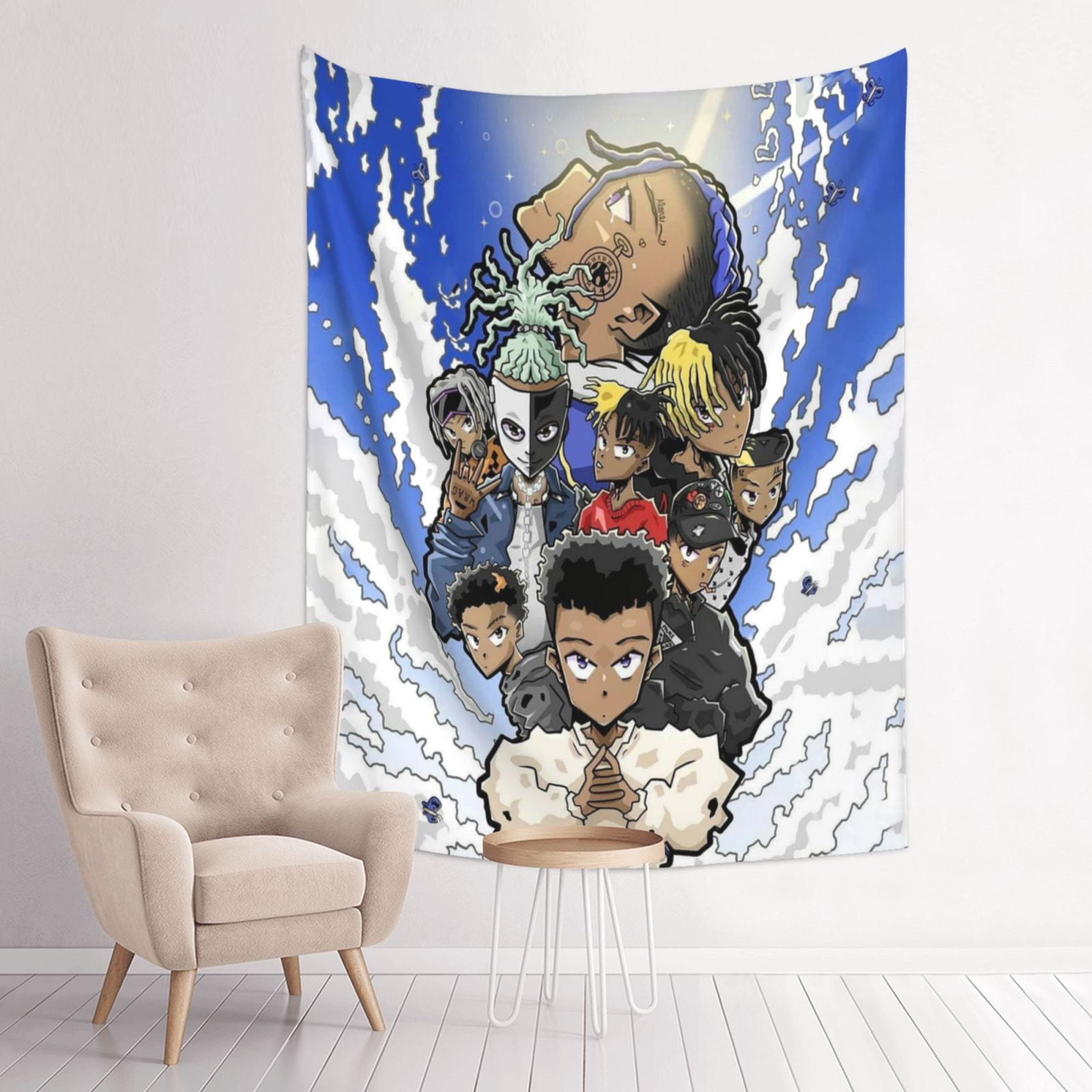 Boondocks Tapestry Anime Poster Large Background Wall Art Bedroom Wall ...