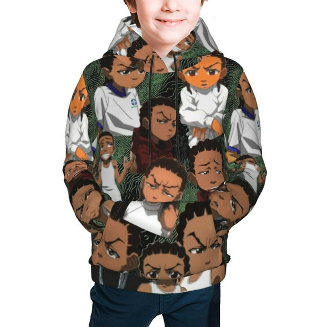 Boondocks Teen Boys Girls Hoodies 3D Printed Cool Long Sleeve Hooded ...