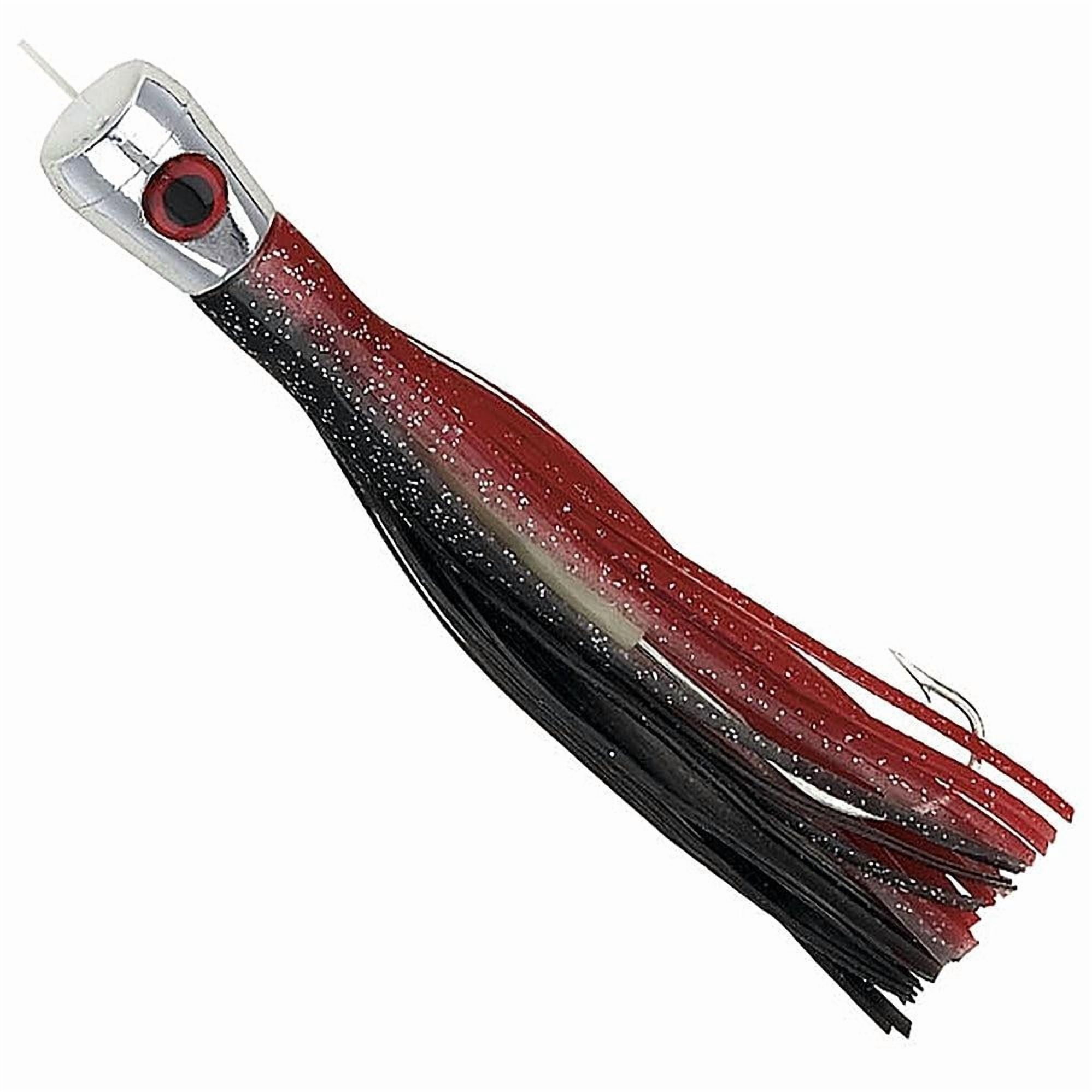 Boone Bait 61101 Red/Black 7" Hoo Lili Saltwater Fishing Lure - Walmart.com