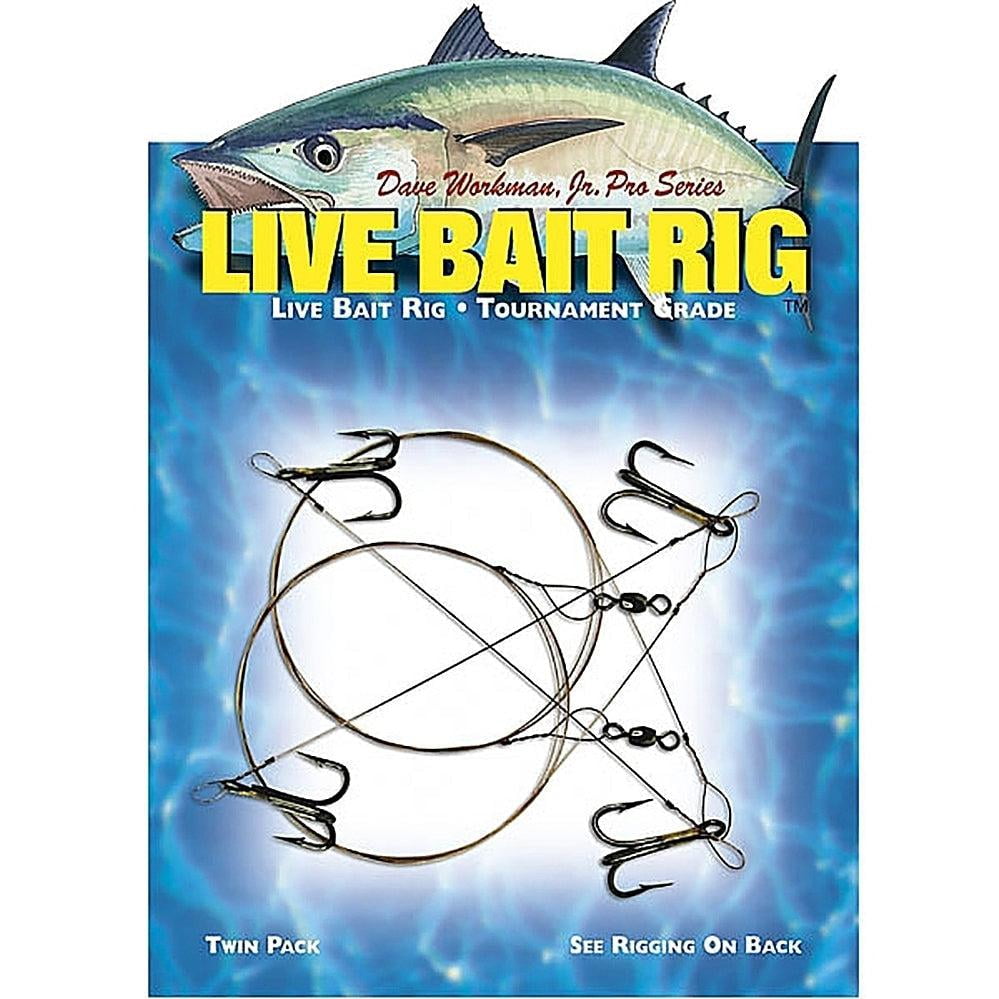 Boone Live Bait Rig 2 # 4 Treble Hook (Pack of 2) Multi-Colored ...